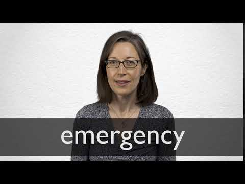 EMERGENCY definition and meaning | Collins English Dictionary
