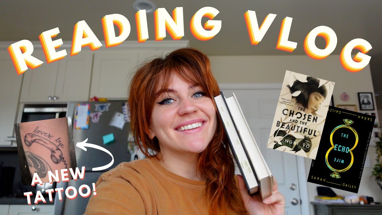 READING VLOG ⛱ bookclubs and tattoos [cc]