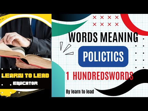Words meaning Related Politics/Political terms in English to Urdu