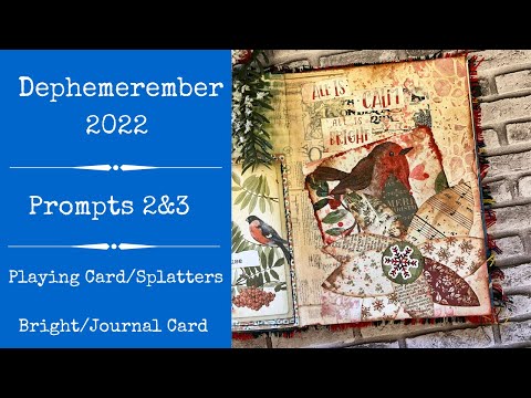 Dephemerember 2022 | Prompts 2&3 | Junk Journal Ideas | Altered Book