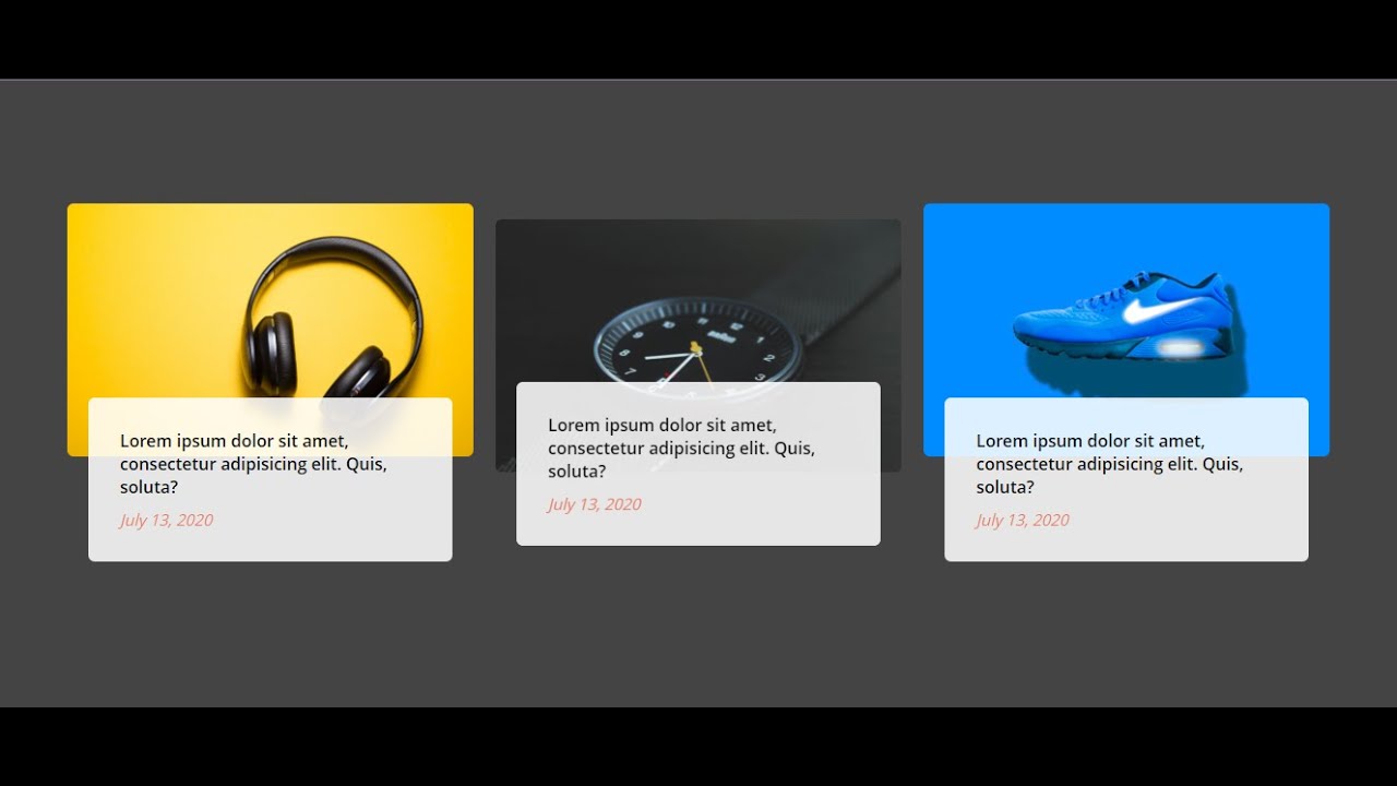 How to create Blog Posts Only  using HTML CSS with Source Code