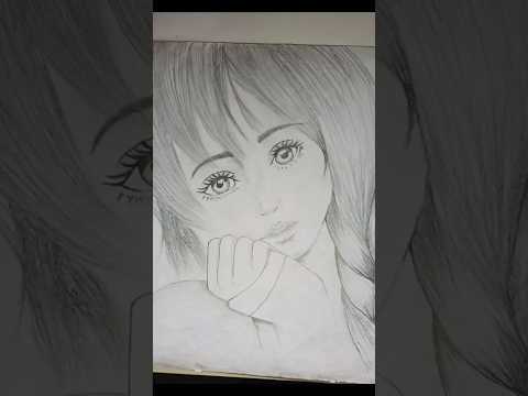 anime girl sketch #animeeart #anjuart #anime #animegirl#millionaire #sketch #viral#shorts#trending