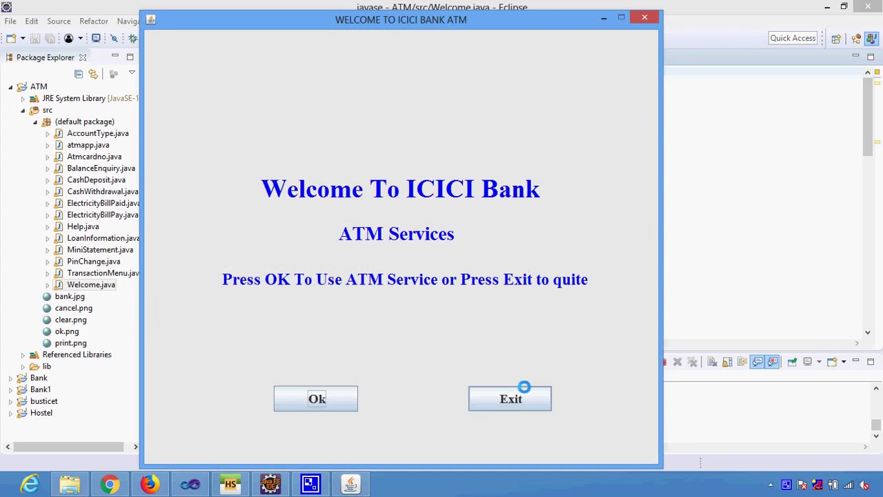 ATM Management System in Java