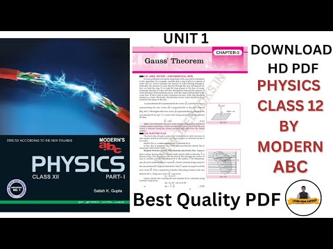 Physics by Modern ABC Class 12th With PDF Download Unit 1 | Chapter 3 Gauss Theorem