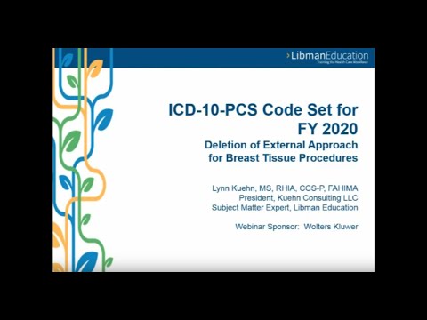 ICD-10-PCS Code Set for FY 2020: Deletion of External Approach for Breast Tissue Procedures
