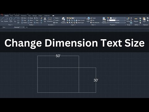 Fix Dimension Text Size FAST - AutoCAD