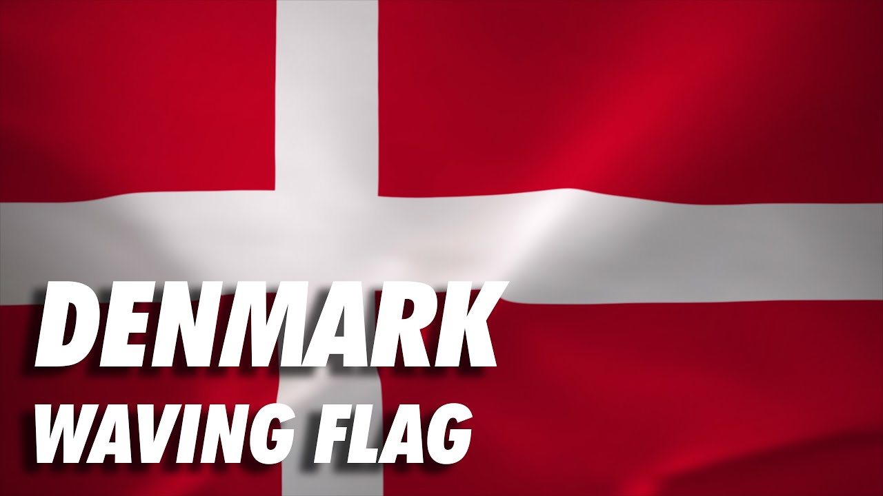 Denmark Waving Flag 4K Moving Wallpaper Background