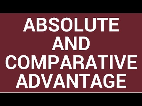 Absolute and comparative advantage