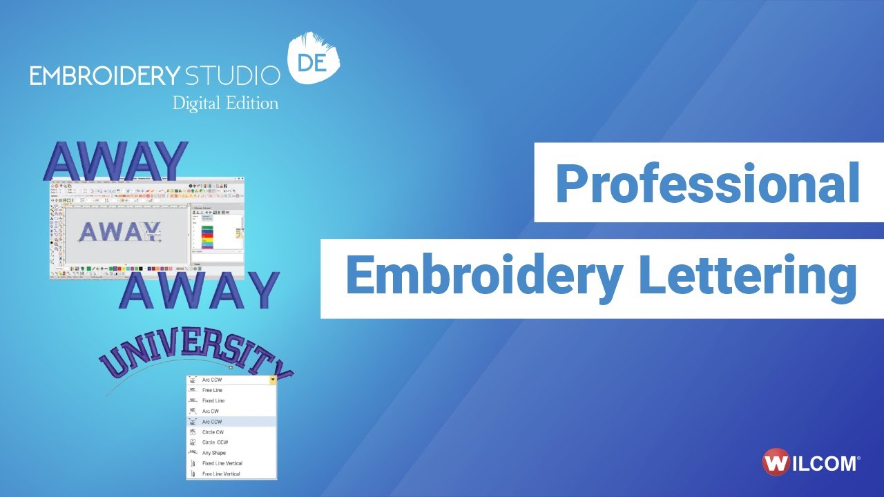 Creating Professional Embroidery Lettering with Wilcom's EmbroideryStudio Digital Edition