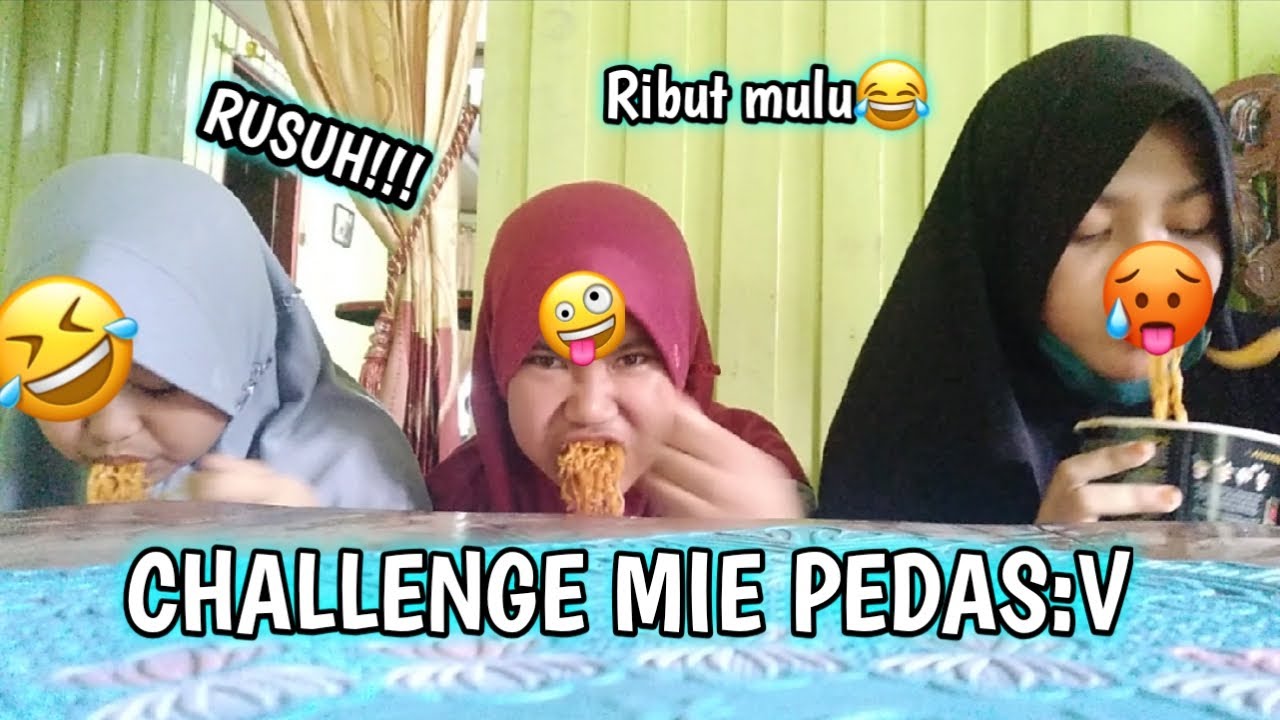 °•CHALLENGE MAKAN MIE PEDAS:V•° =Ngasal yee=