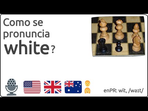 Como se pronuncia white en ingles 🇺🇸 🇬🇧 🇦🇺