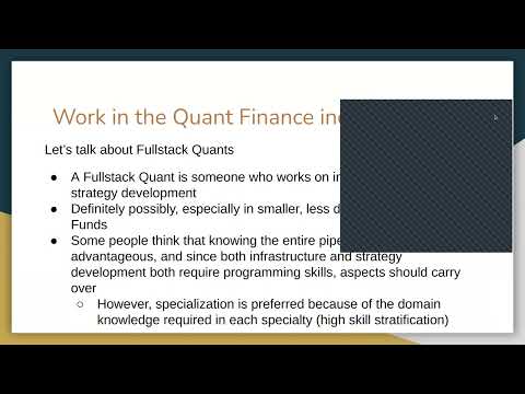 ATC: Preparing for a Career in Quant Finance