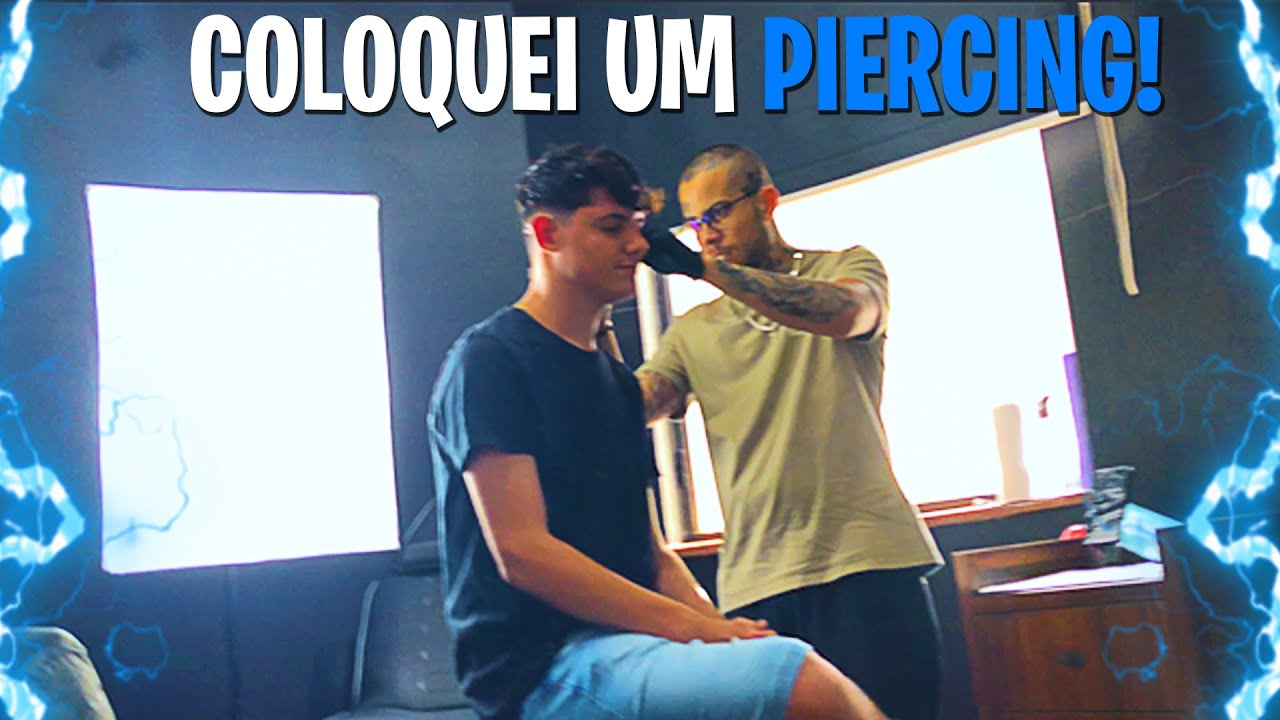 COLOQUEI UM PIERCING! VLOG BRENER