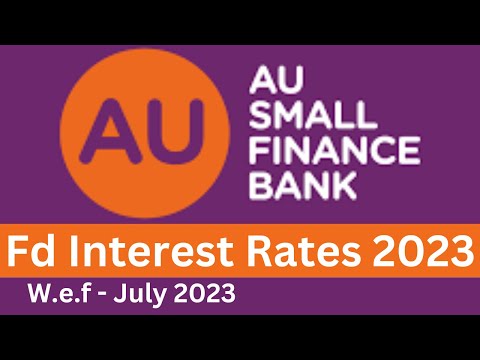 au small finance bank | fd interest rates | fixed deposit rates 2023