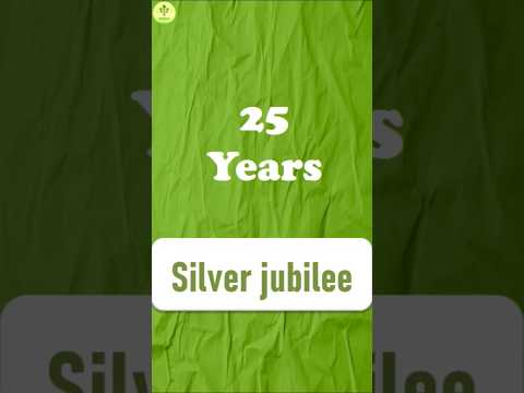 Days Vocabulary | Silver Jubilee | Golden Jubilee| Anniversary | #shortfeed #shortsviral #shorts