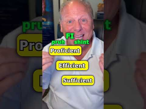 Proficient vs Efficient vs Sufficient
