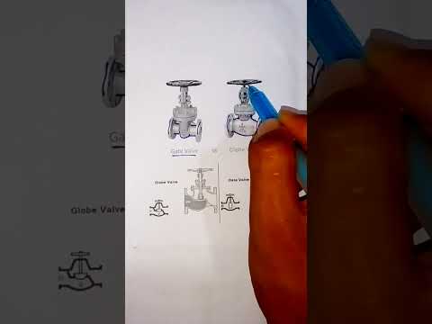 Gate Valve & Globe Valve // How to know is it a __ Valve #piping #valve #engineer #engineering