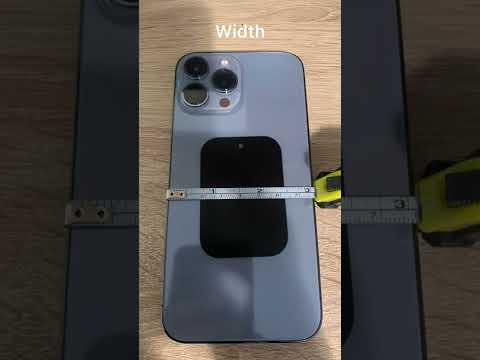 Visual measurements in cm/inch for iPhone 13 pro max