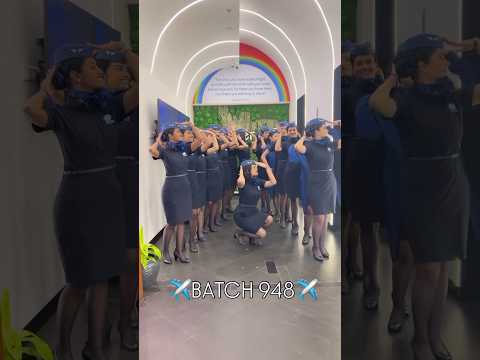 Batch 948🫰🏻✈️ #graduate #journey #cabincrew #airhostess #indigo #indigoairlines #6e #youtubeshorts