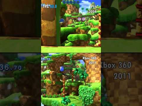 Sonic x Shadow Generations is REALLY GOOD | Xbox 360 vs. PS5 #sonic #sonicxshadowgenerations