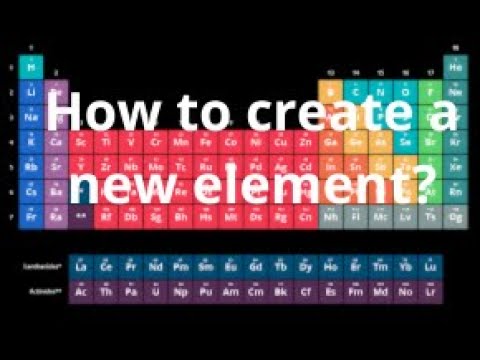 How to Create a New Element and Add It to the Periodic Table