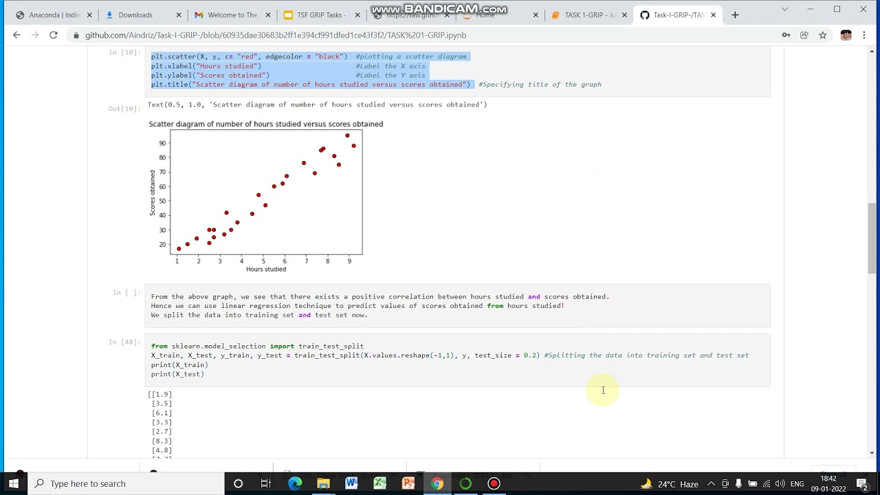 GRIP TASK 1(Prediction using Supervised Machine Learning Algorithm)