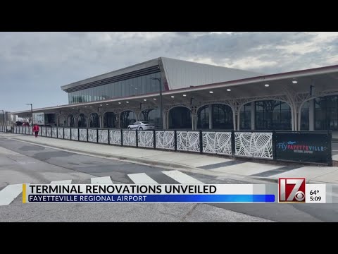Terminal renovations unveiled at Fayetteville Regional Airport in time for holiday travel