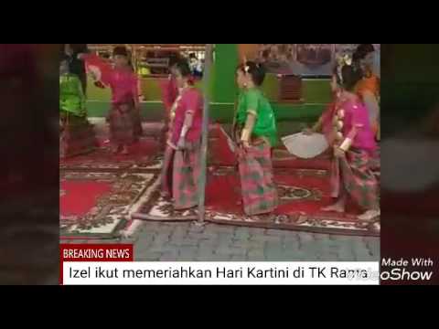 Cantiknya... Izel ikut memeriahkan Hari Kartini di TK RAMA, Makassar 29 April 2017