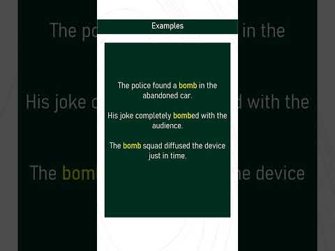 bomb # Expand Your English Vocabulary