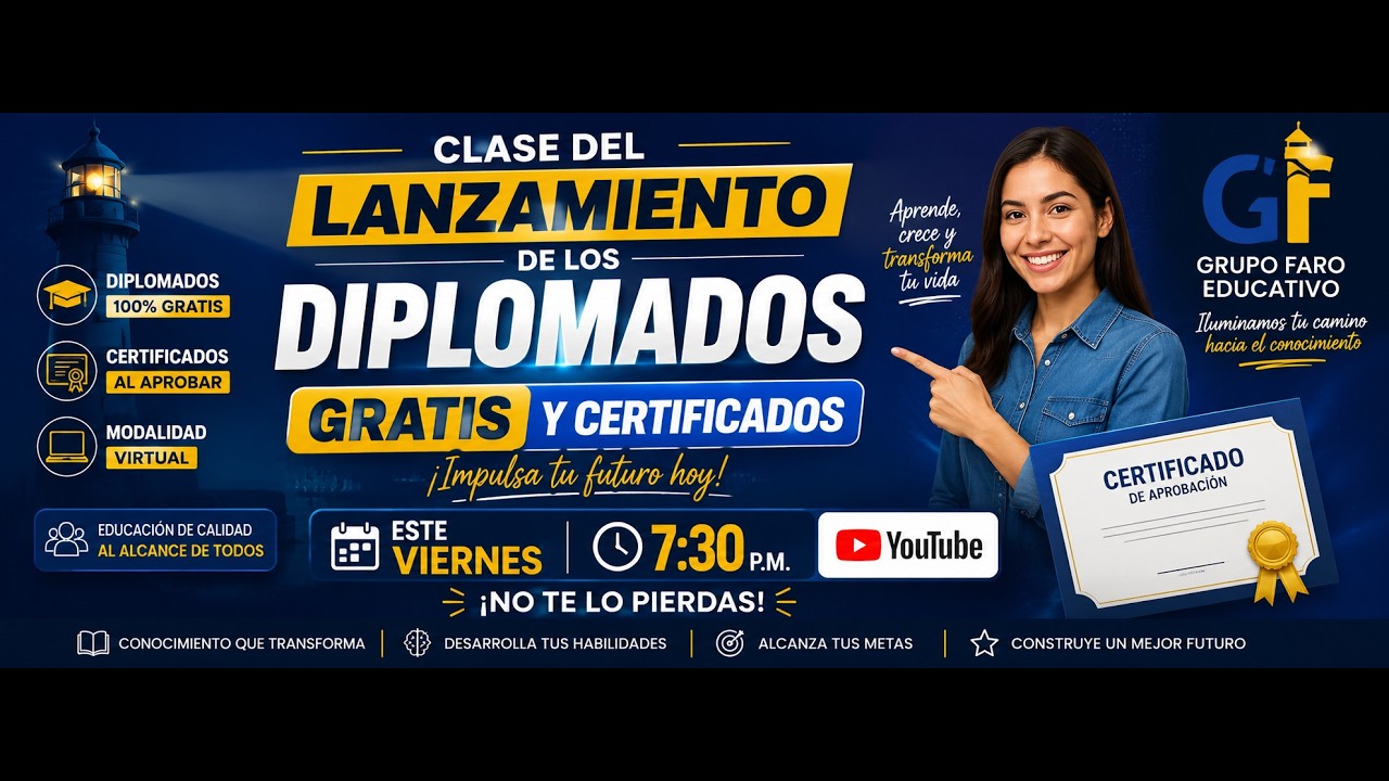 Lanzamiento Diplomados gratis y certificados -  https://grufae.com/