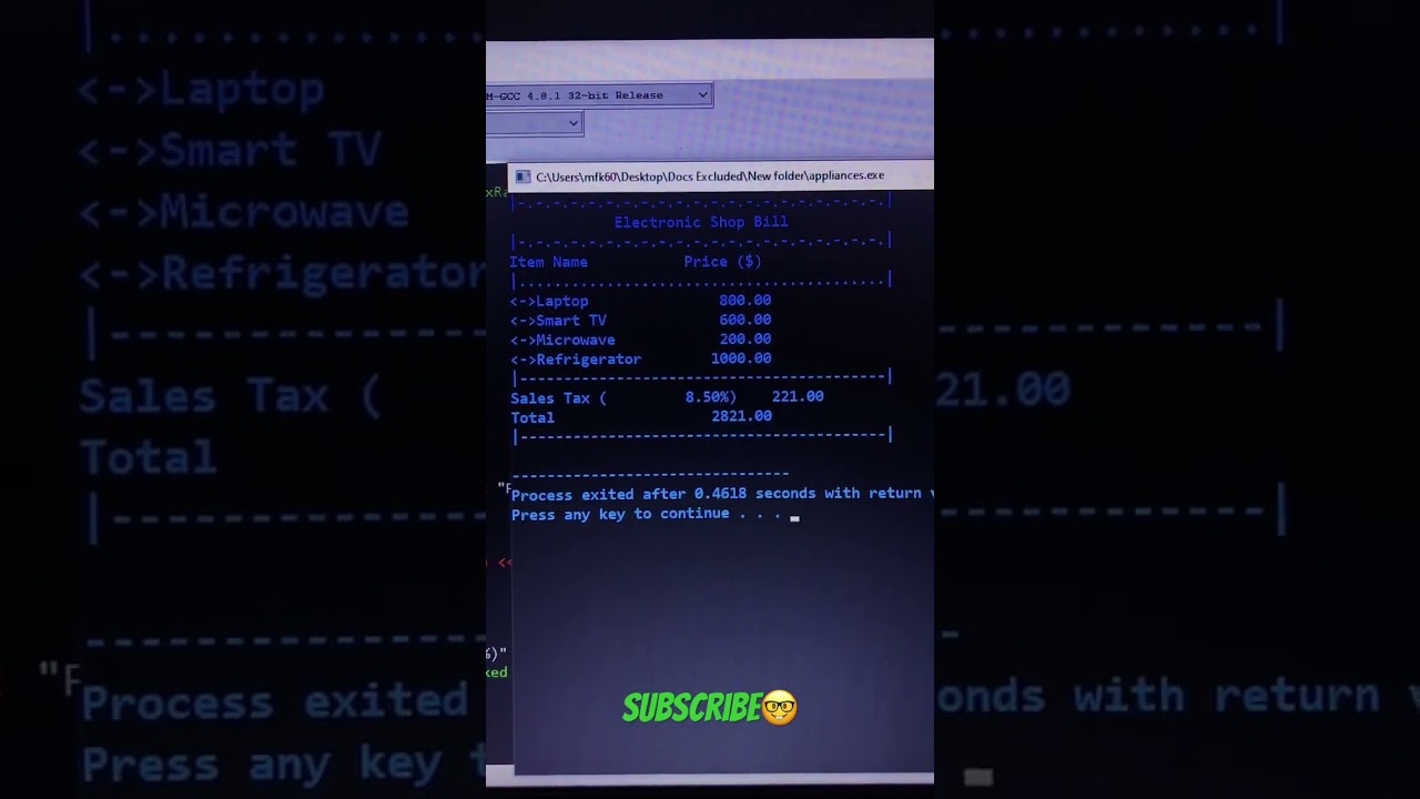 sales tax in c++ IDE dev c++#cppprogramming #codingtime #codinglife