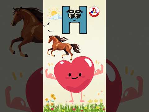 Words that start with H 'h' | H for Horse | H for Heart #shorts #kidslearning #preschool