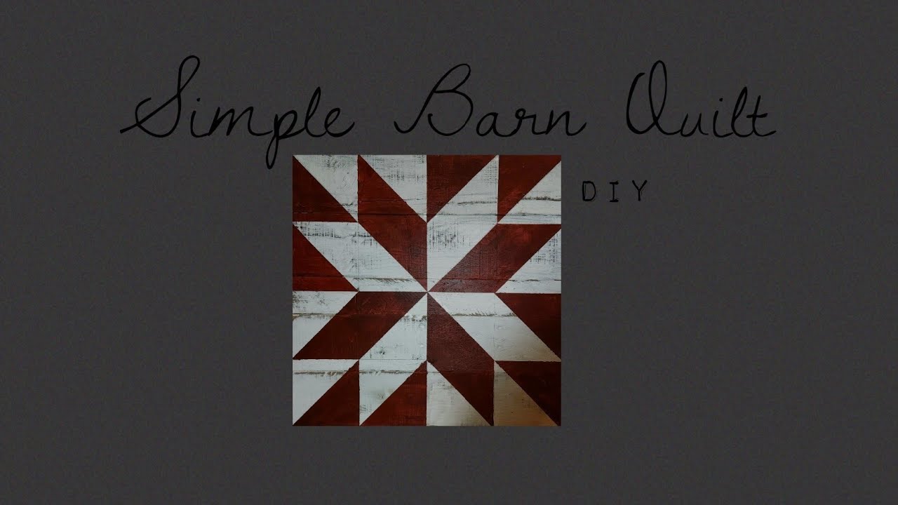 Simple Barn Quilt DIY