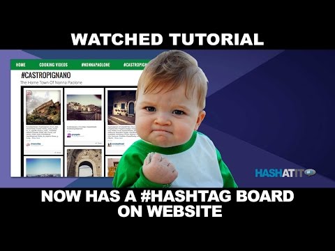 HashAtIt's Customize Embed Code #Hashtag Board Tutorial for Your Website or Blog