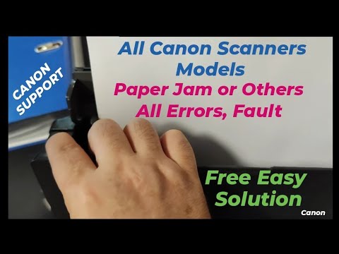 Free Fix All Canon Scanner Paper Jam or Paper Empty Errors Solution
