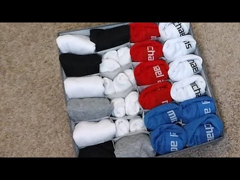 Let's fold men's underwear and storage then in a Nelaf organizer box