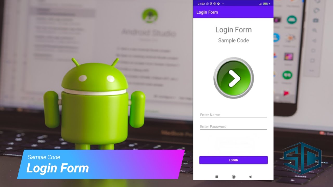 Android Login Form by Sample Code | Android Tutorial | Android 2021