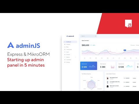 AdminJS & Express: NodeJS admin panel setup in 4 minutes