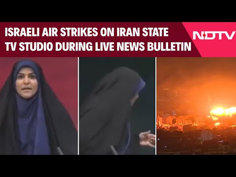 Iran TV Studio Attack | Israeli Air Strikes On Iran State TV Studio During Live News Bulletin