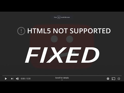 FIX: Your Browser Does Not Appear to Support HTML5
