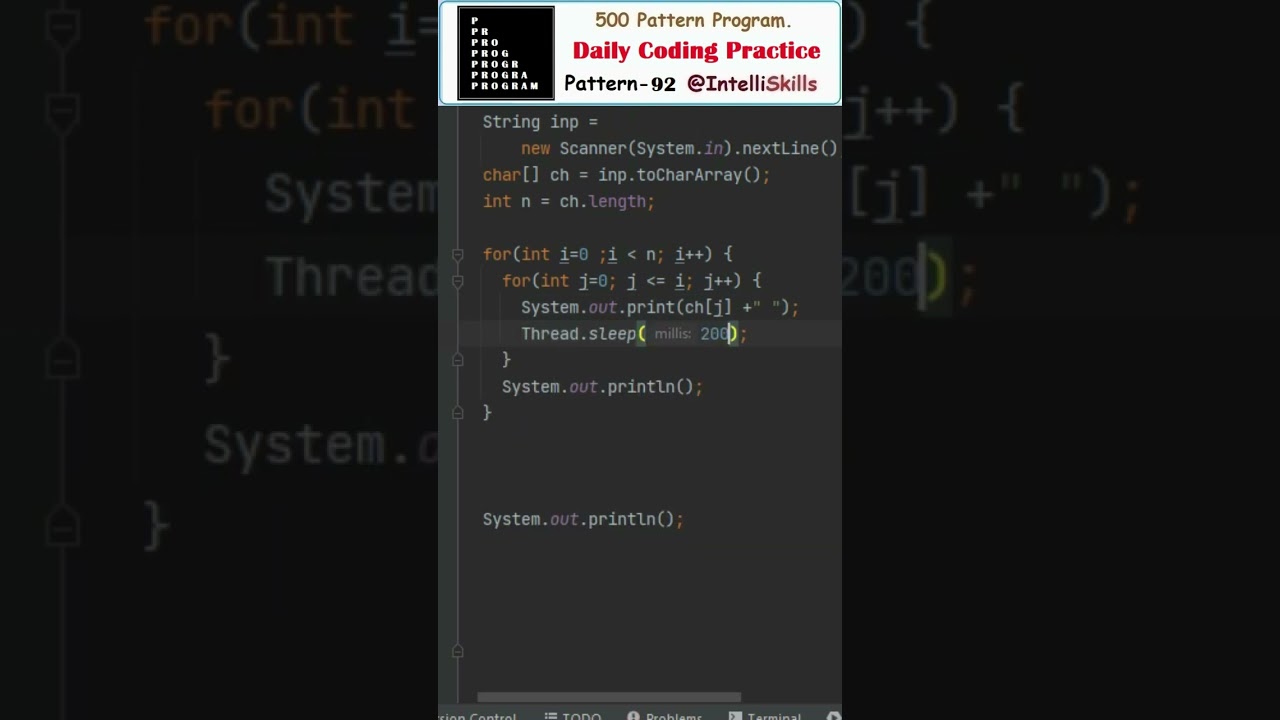 Java Pattern-93 | 500 Java Pattern Programs #shorts #java #coding #programming