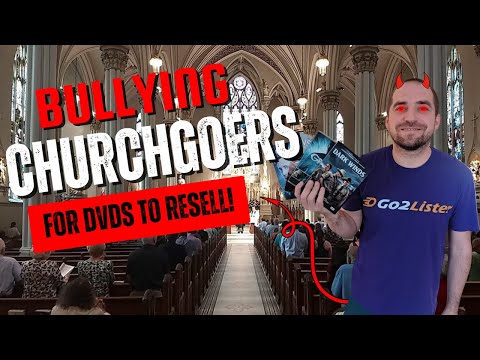 We Bullied Churchgoers To Secure These DVDs To Resell On Amazon!