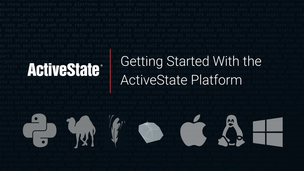 Getting Started with ActiveState