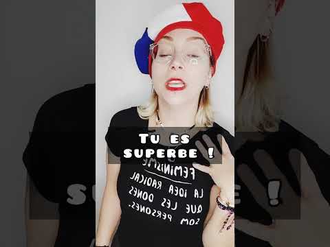 How to say "you're beautiful" in French 🇫🇷 ❤️. #french #love #beautiful #france #learnfrench