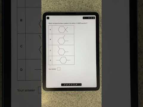 3 x NMR MULTIPLE CHOICE