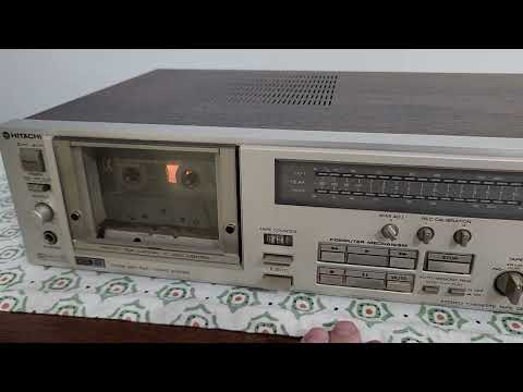 Hitachi D-E95 3-Head Cassette Deck from 1981 - Brushed | Reverb