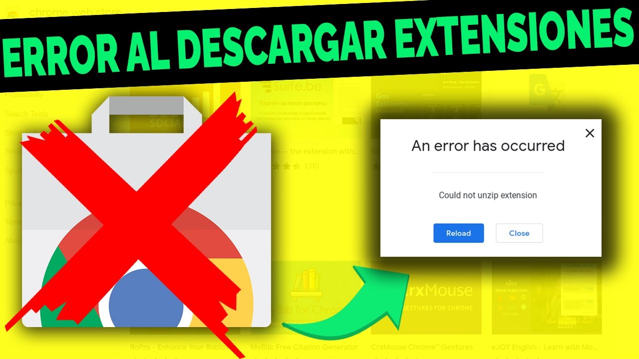 Google Chrome Error: Doesn't Allow Downloading Extensions [Definitive Solution] Tutorial 2023