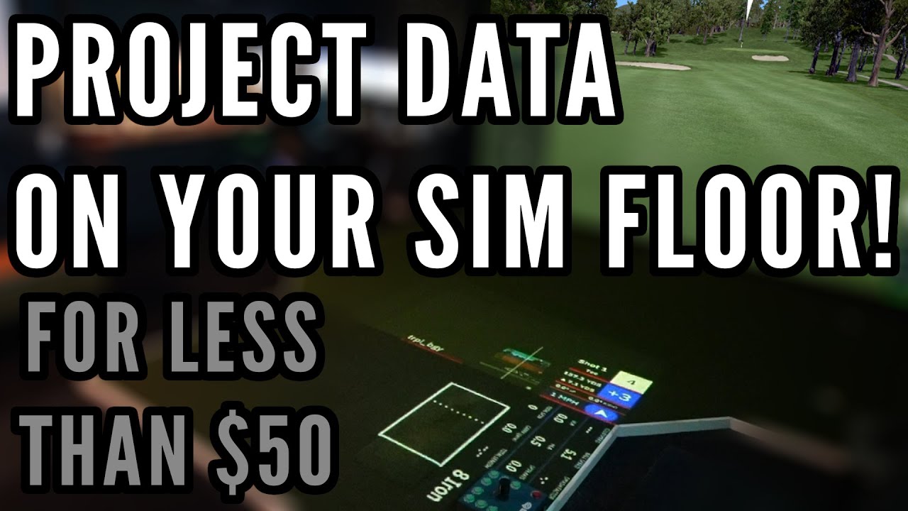 Floor Projection DIY Upgrade! Project Data + Webcam Putting Overlay on Your Sim Floor for Under $50!