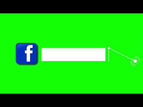 Facebook logo animation green Screen | fb logo popup