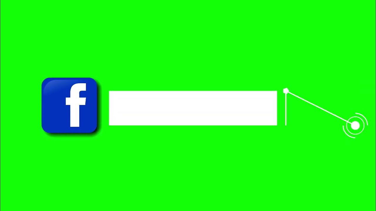 Facebook logo animation green Screen | fb logo popup
